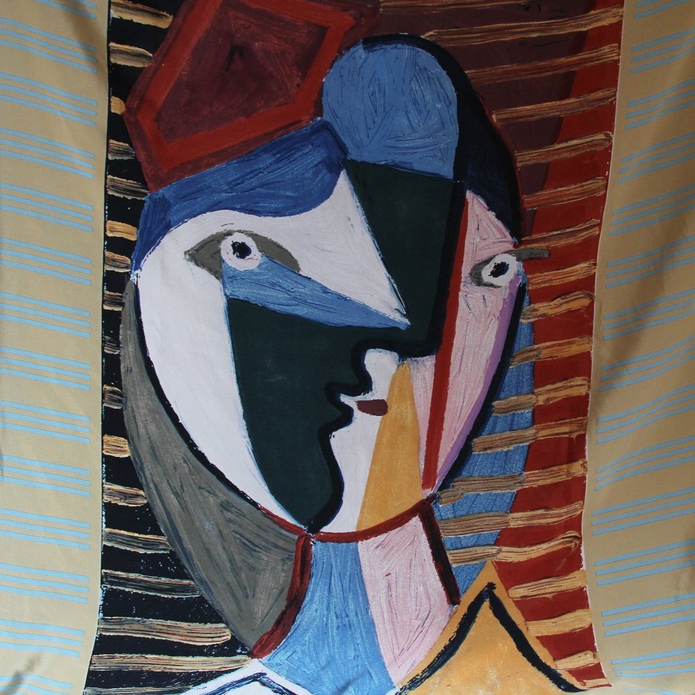Pablo Picasso Abstract Woman Silk Scarf - Gem